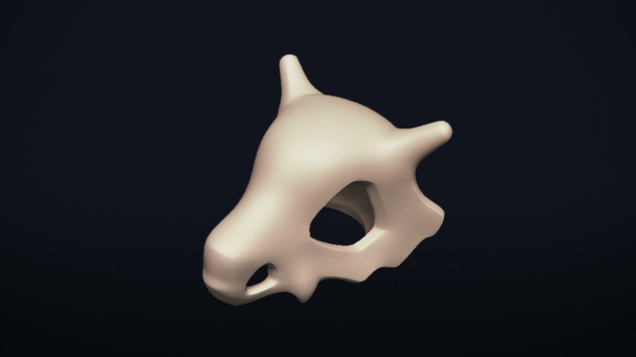 Cubone Skull - 3d printable model free 3D model | CGTrader