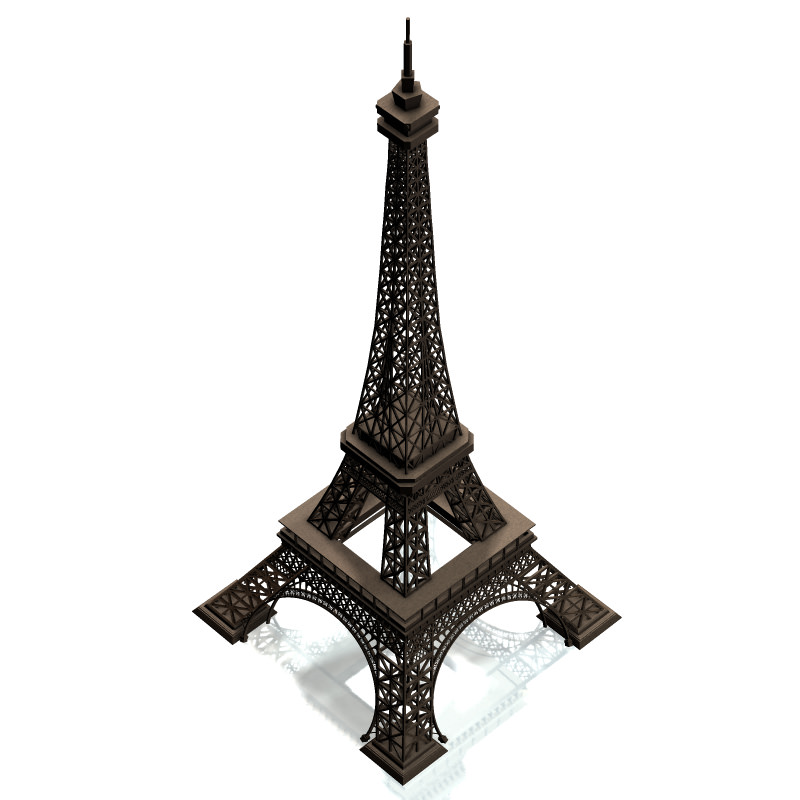 Eiffel Tower 3D Model .obj - CGTrader.com