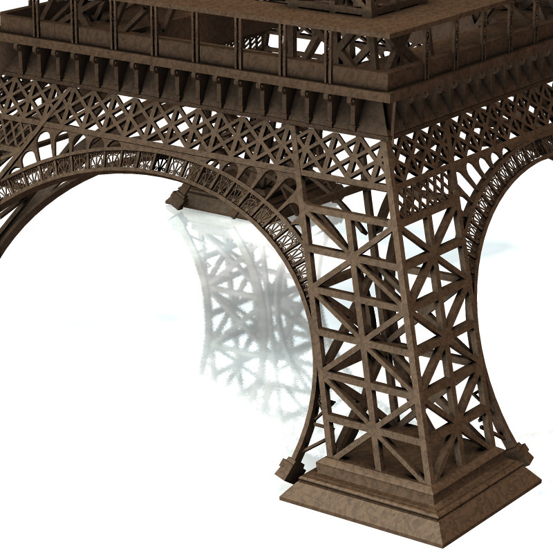 Eiffel Tower 3D Model .obj - CGTrader.com