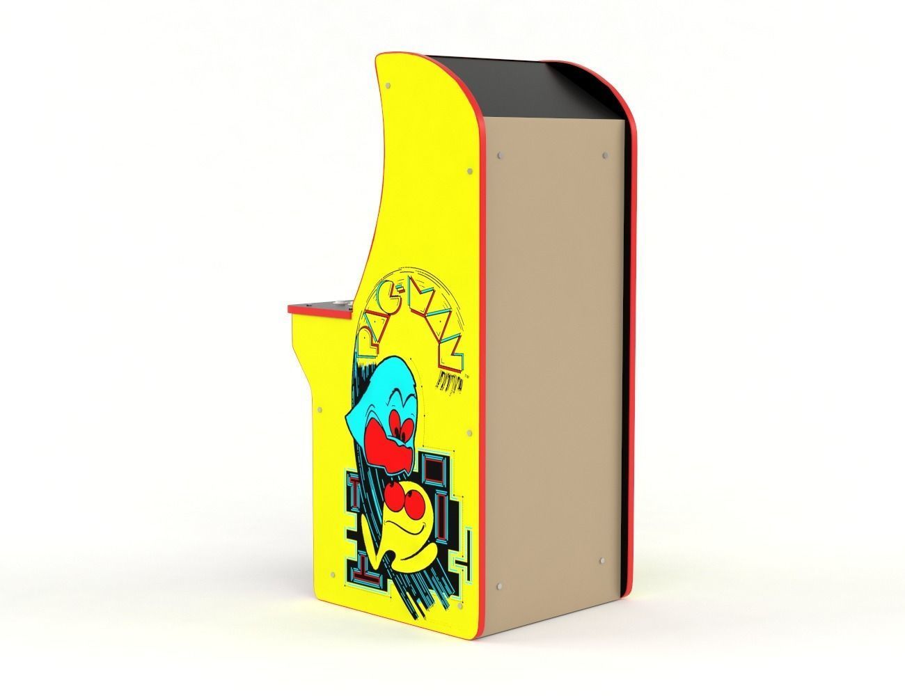 Pacman Arcade Machine 3D model | CGTrader