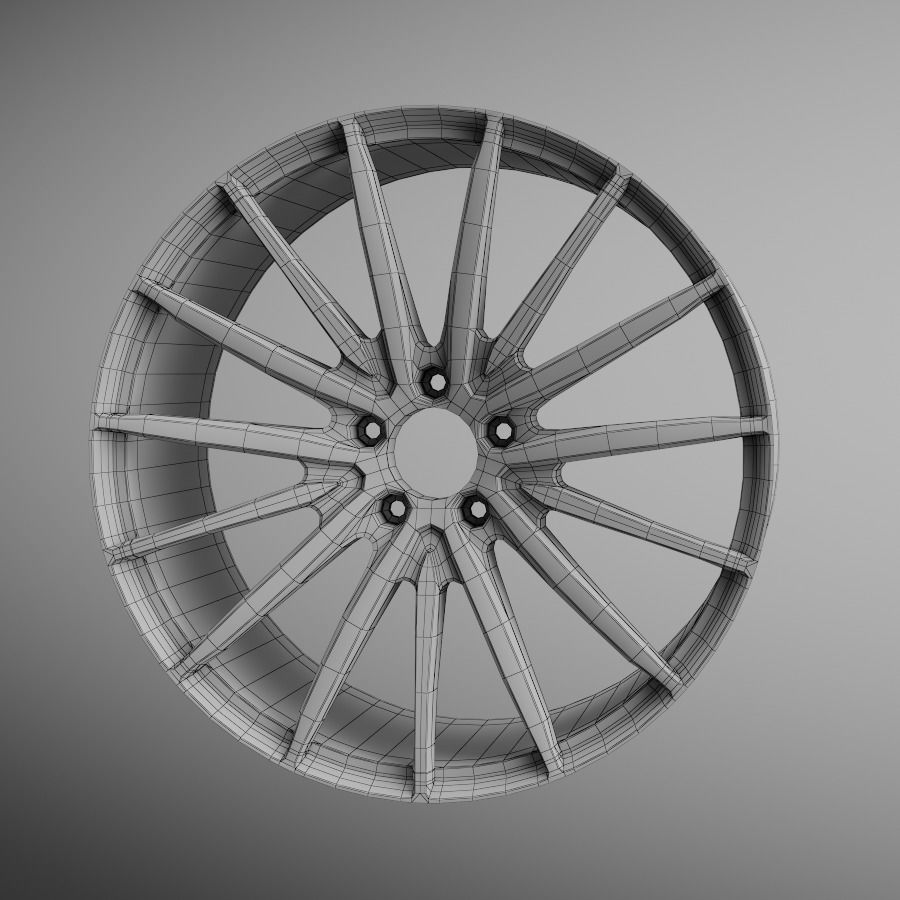 Car Wheel Rim 19 Inch 3D model | CGTrader