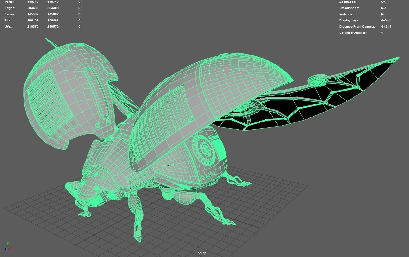 lady bug robot 3D model | CGTrader