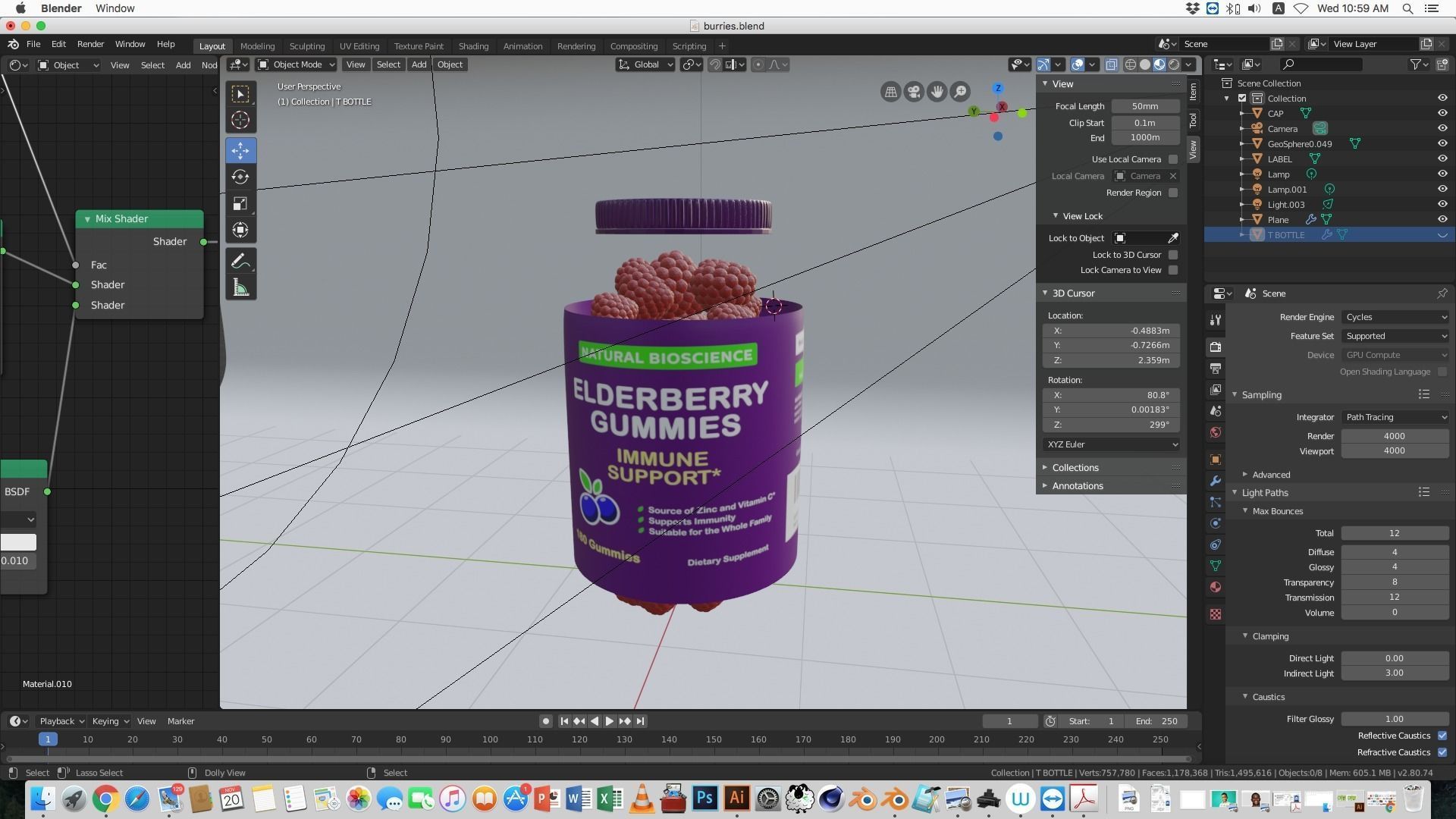 3d Supplement bottle 3D model | CGTrader