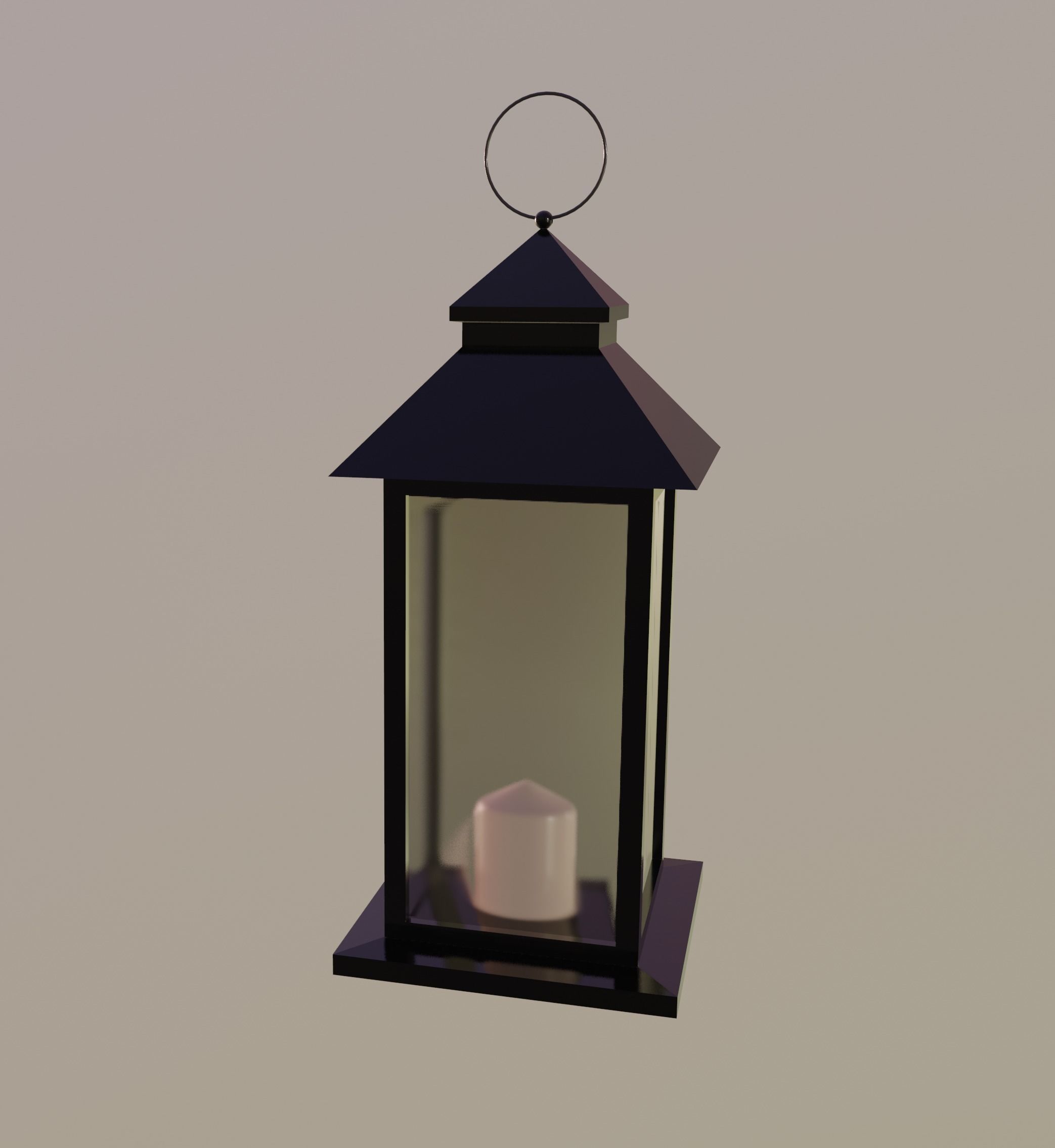 Outdoor Lantern LOW POLY 3D model rigged | CGTrader