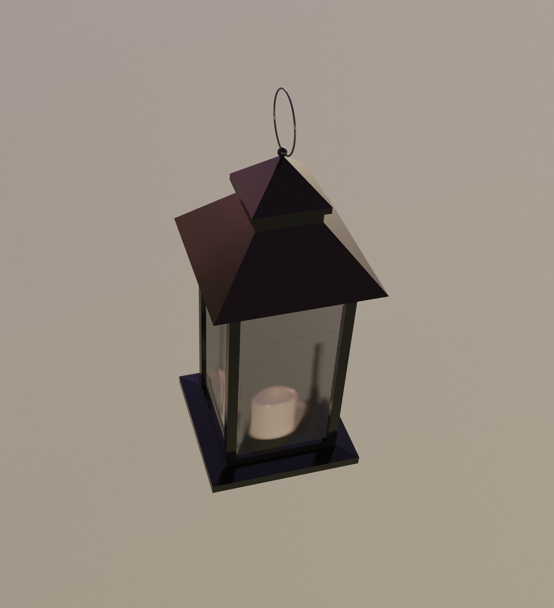 Outdoor Lantern LOW POLY 3D model rigged | CGTrader