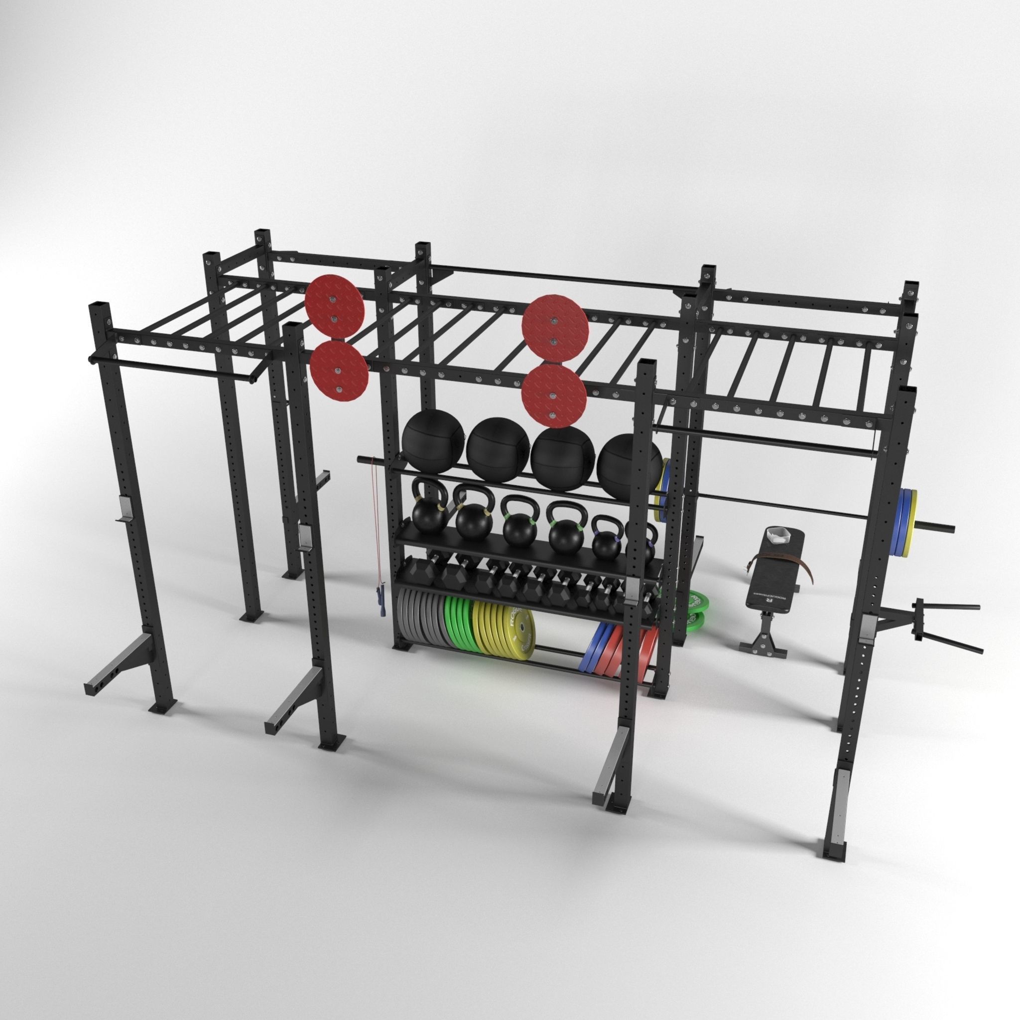 Crossfit rig 3D model | CGTrader