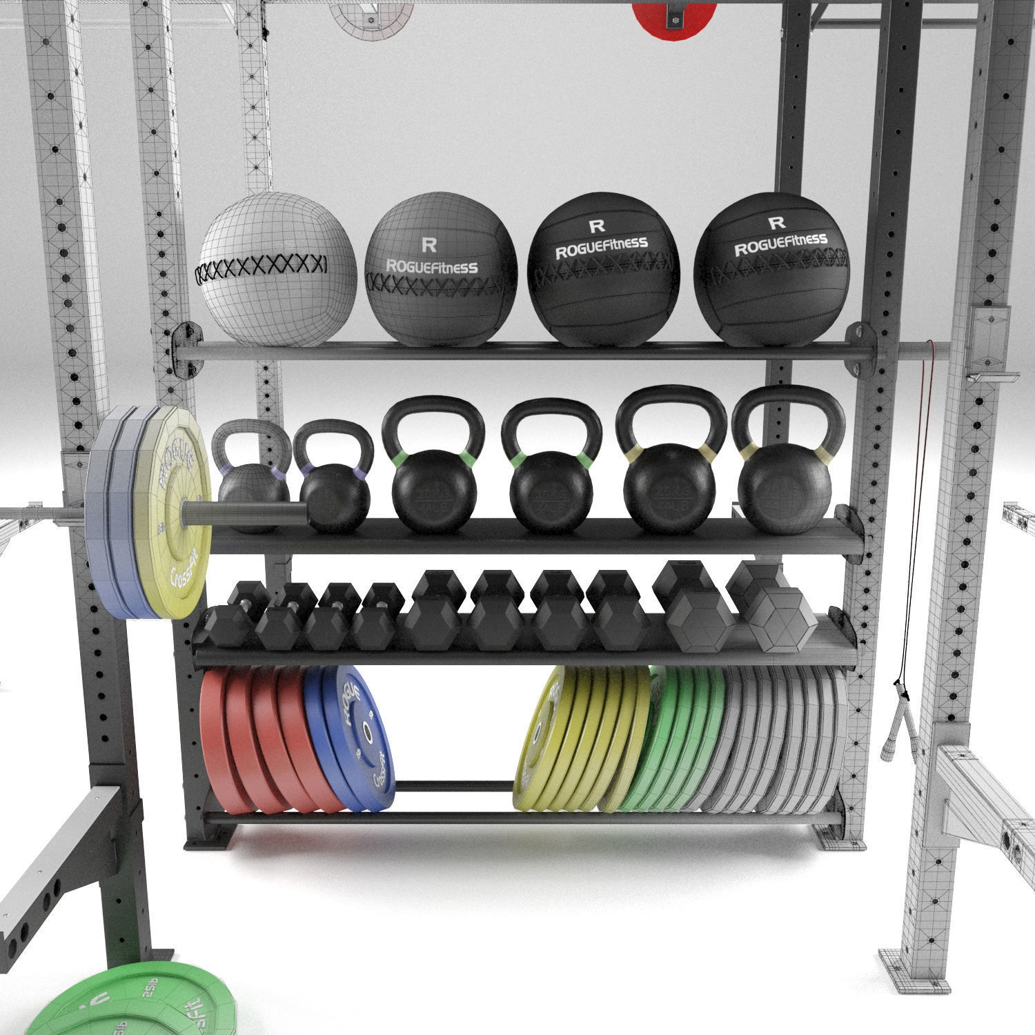 Crossfit rig 3D model | CGTrader