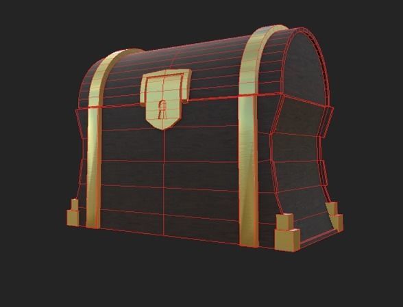 3D model RPG chest for games VR / AR / low-poly | CGTrader