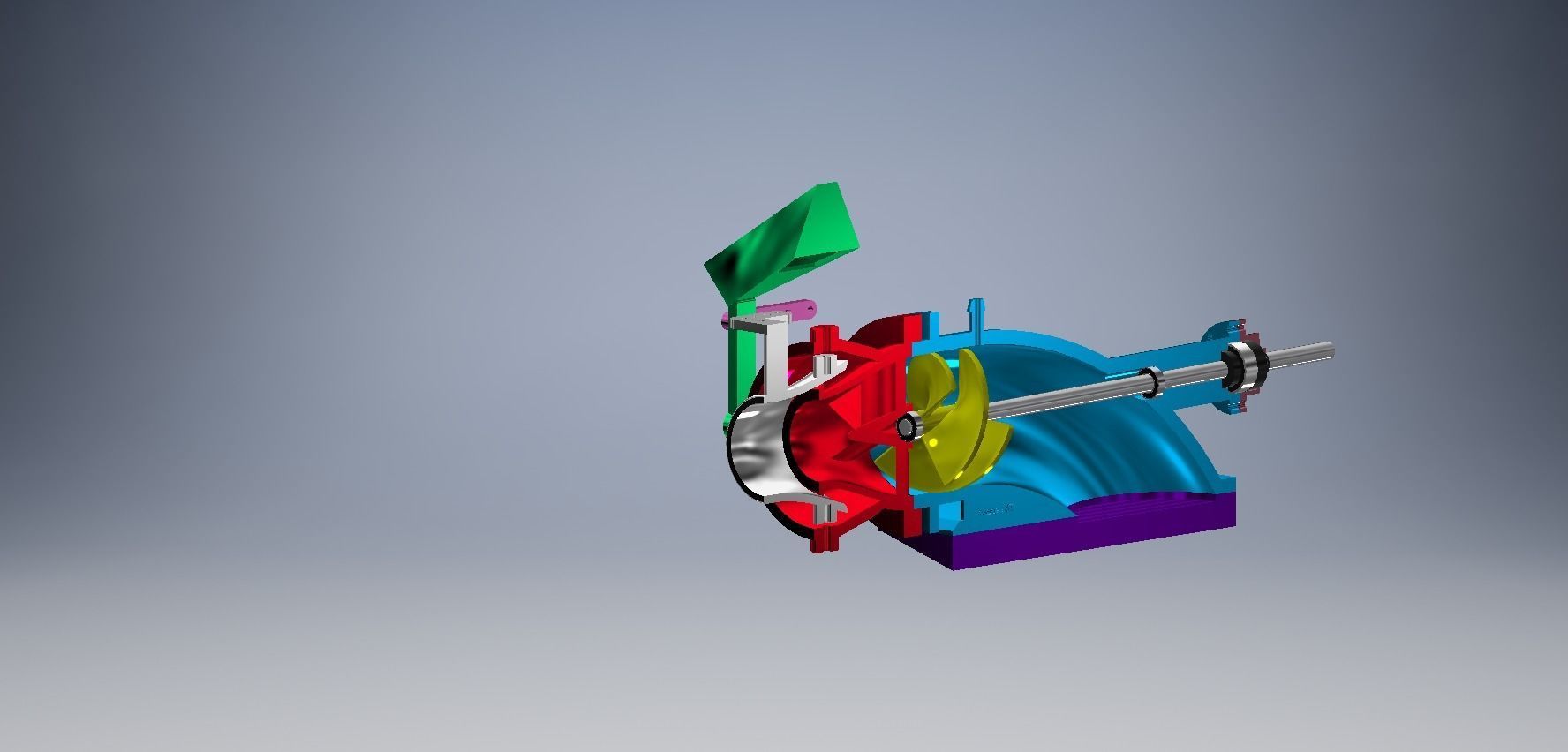 WATER JET PROPULSION 60MM 3D model 3D printable animated | CGTrader