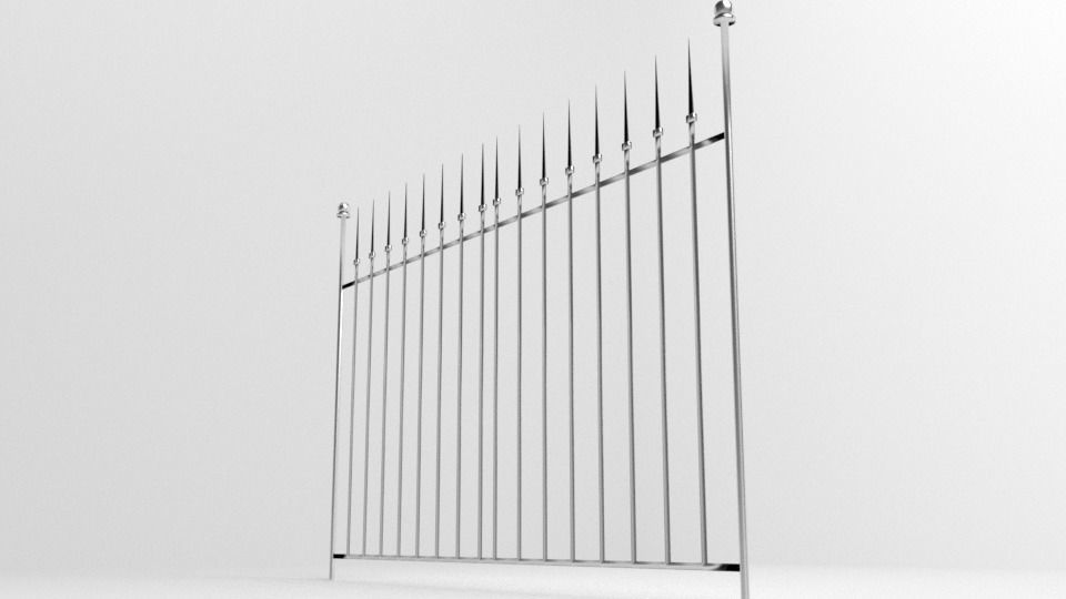 Grill Gate 1 3D model | CGTrader
