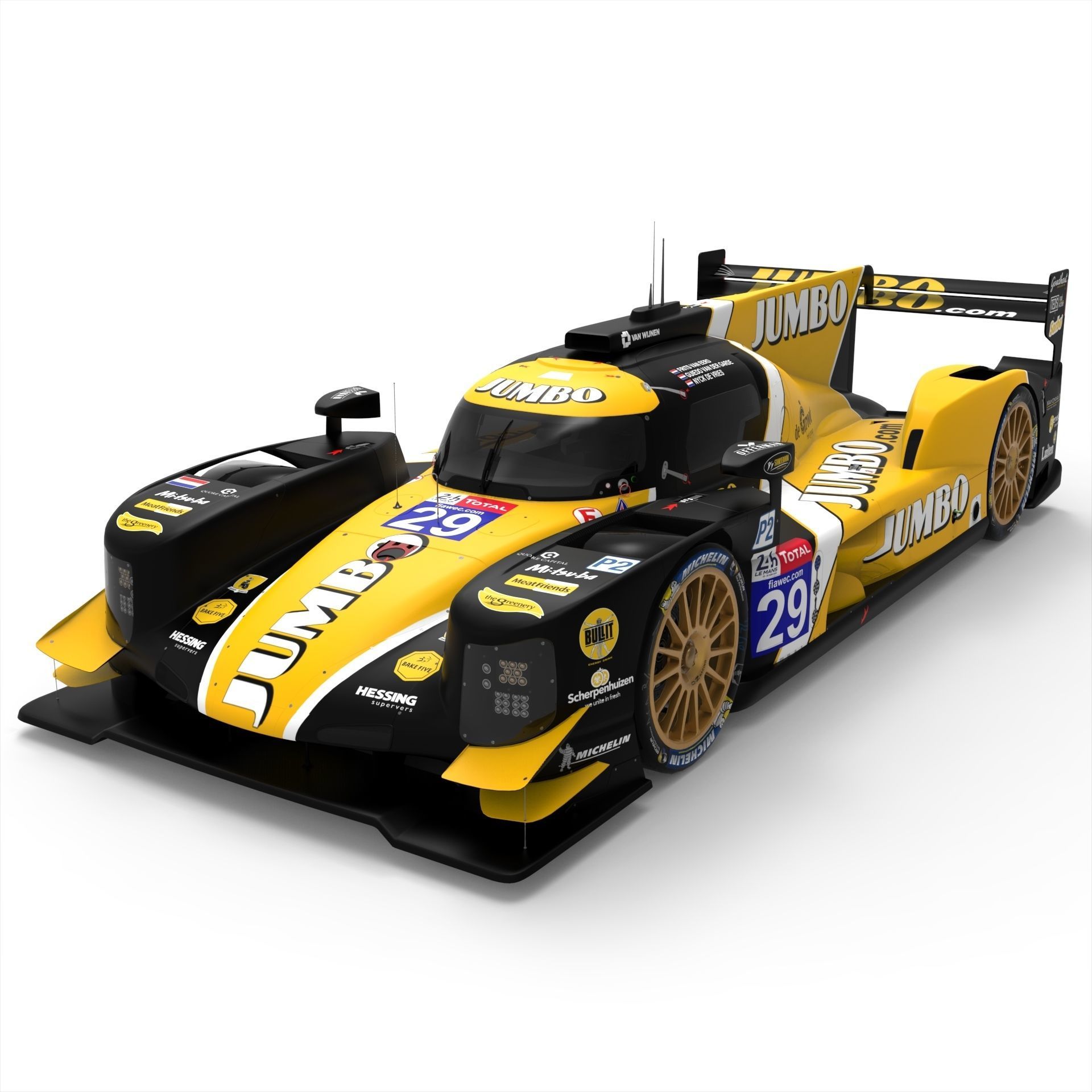 3D model Dallara P217 - LMP2 WEC-ELMS VR / AR / low-poly | CGTrader