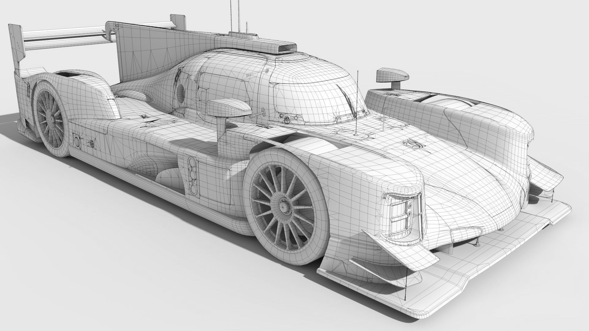 3D model Dallara P217 - LMP2 WEC-ELMS VR / AR / low-poly | CGTrader