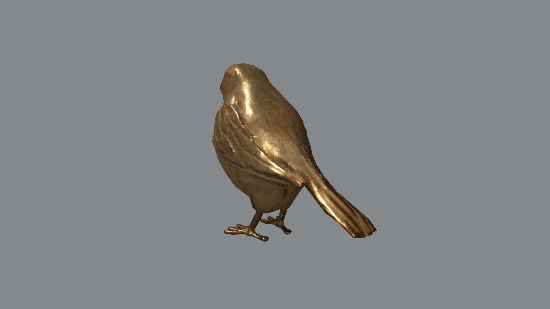 3D model Bronze Robin Statue VR / AR / low-poly | CGTrader