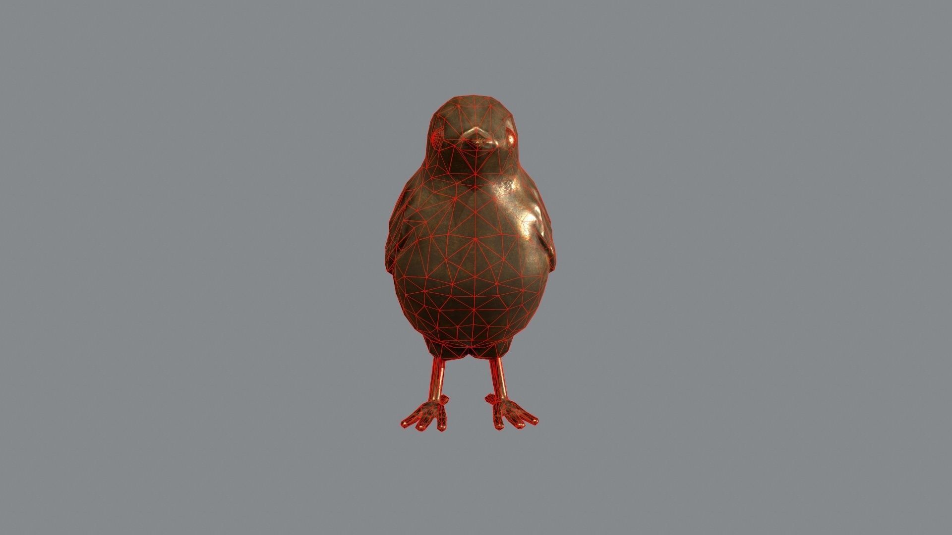 3D model Bronze Robin Statue VR / AR / low-poly | CGTrader