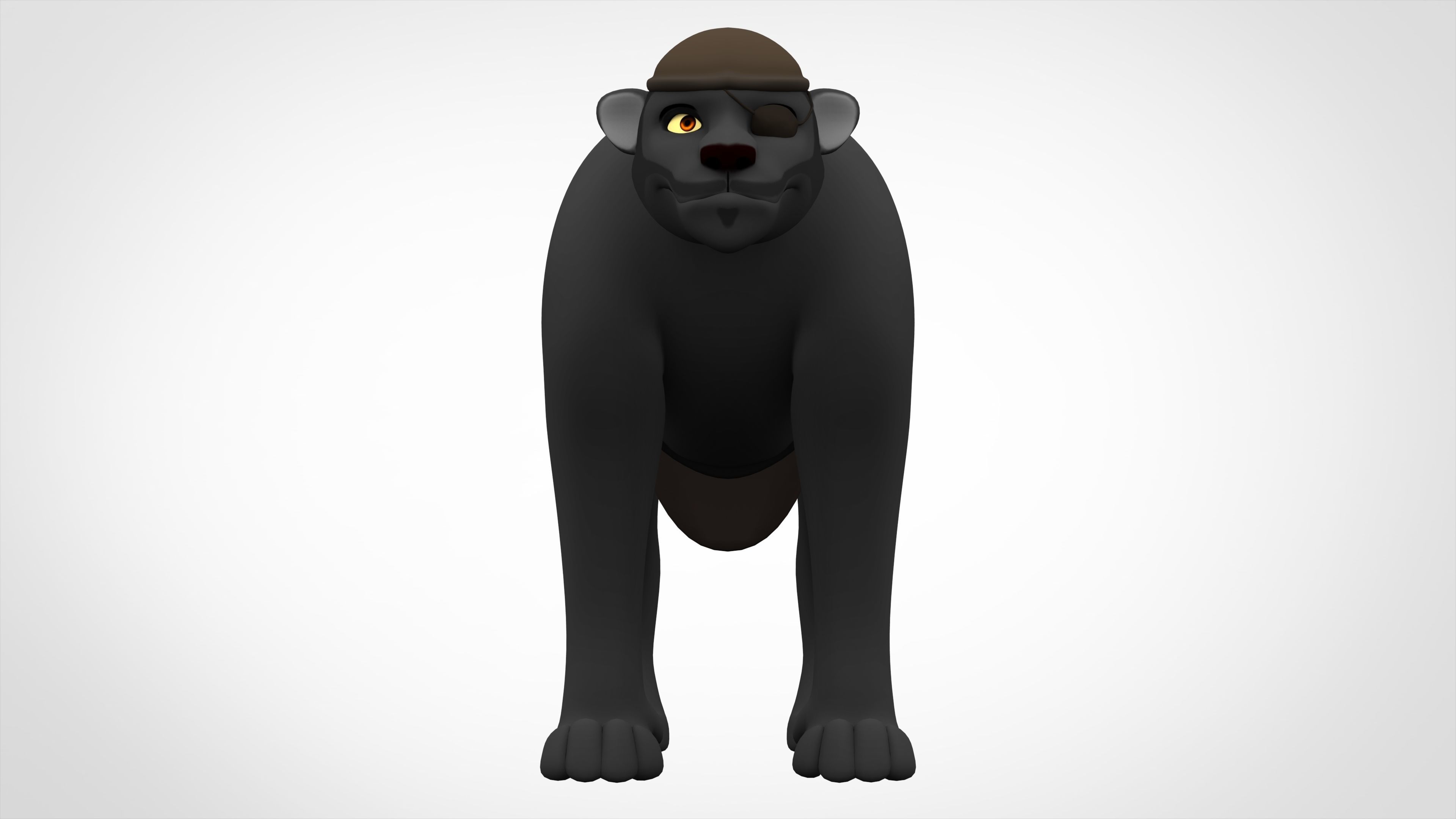 3D model TF2 Demoman Panther VR / AR / low-poly | CGTrader