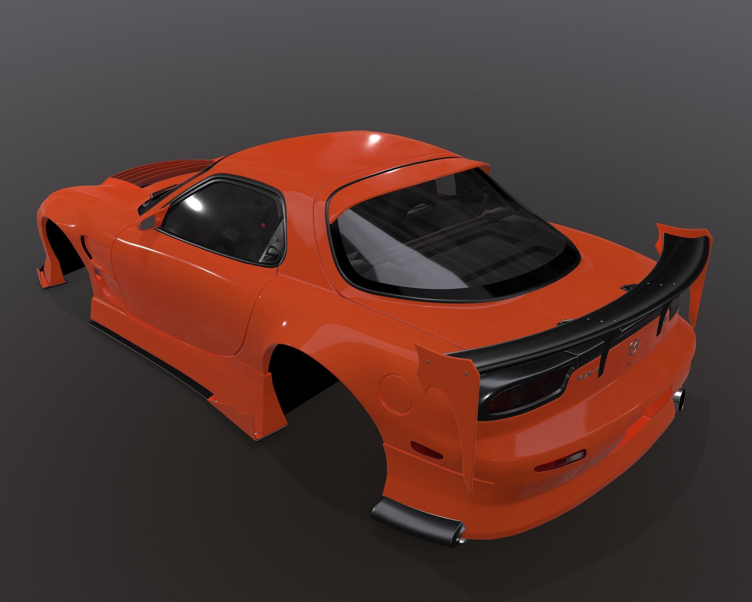 3D model Mazda RX-7 FD3s BN-Sports bodykit VR / AR / low-poly | CGTrader