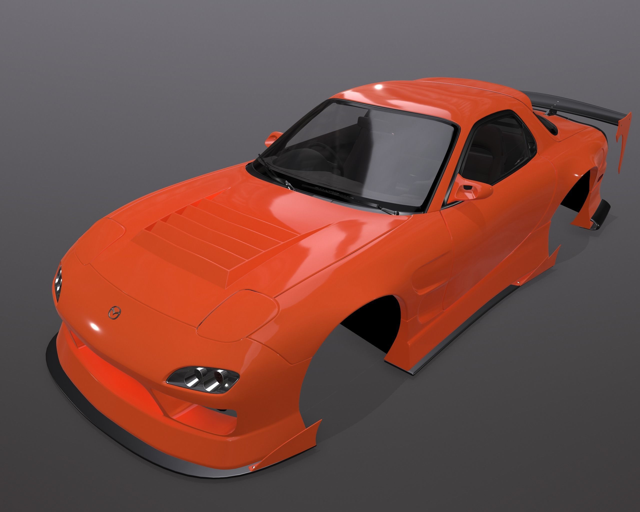 3D model Mazda RX-7 FD3s BN-Sports bodykit VR / AR / low-poly | CGTrader