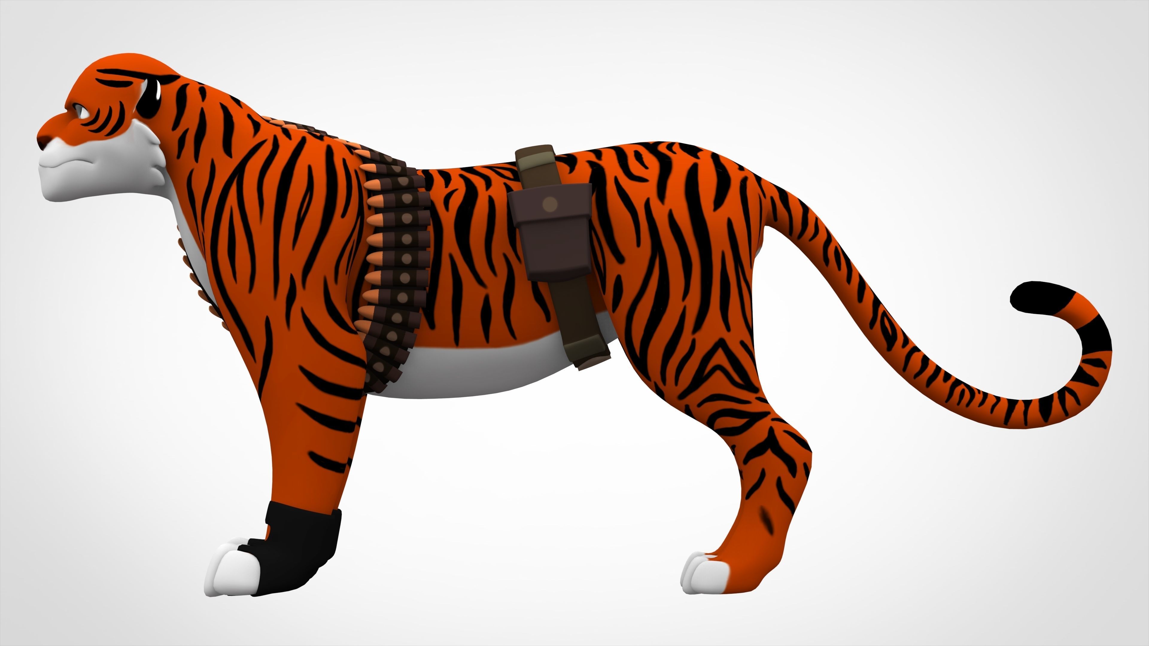 3D model TF2 Heavy Tiger VR / AR / low-poly | CGTrader