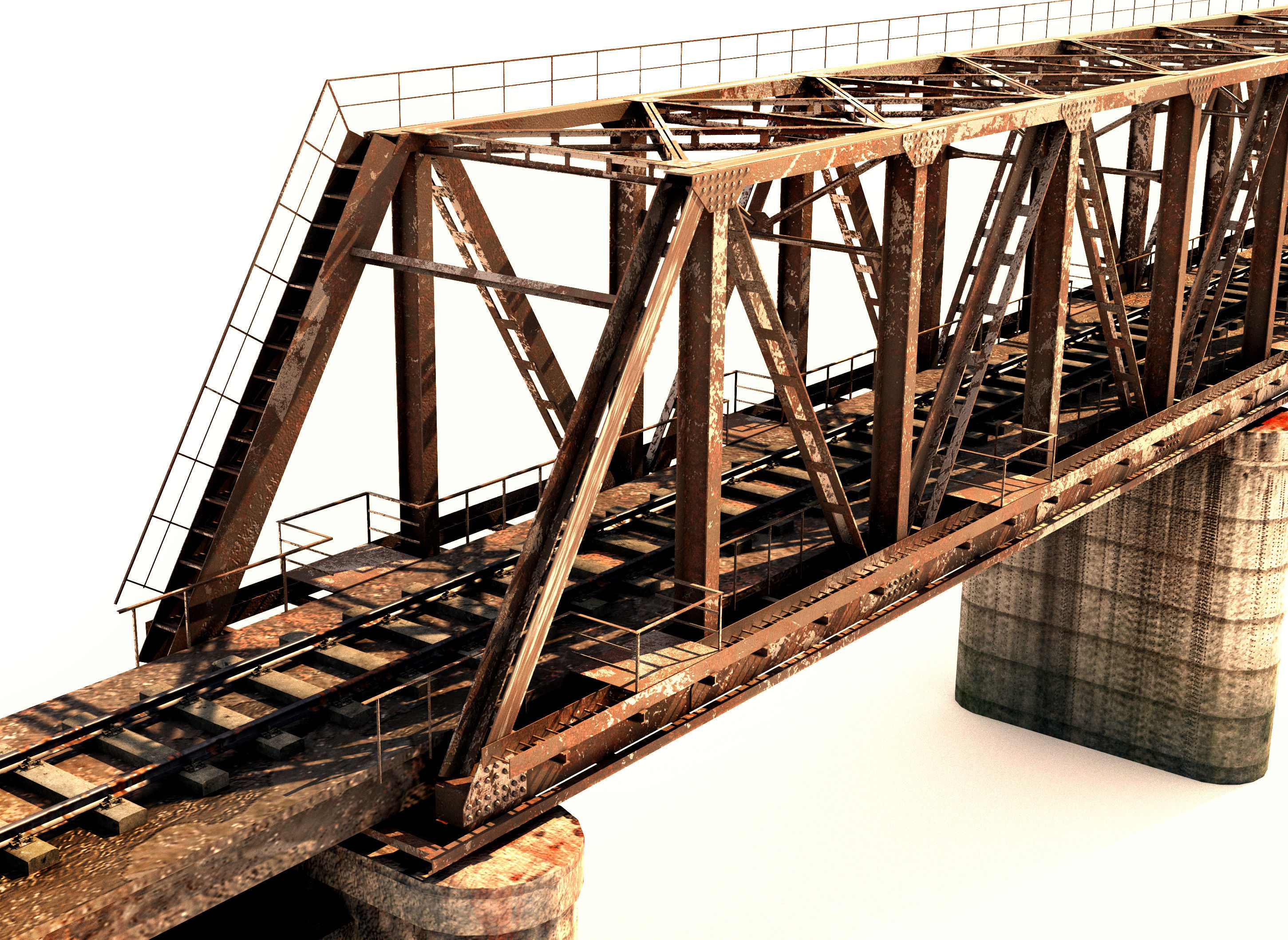 Railway bridge 3D model | CGTrader