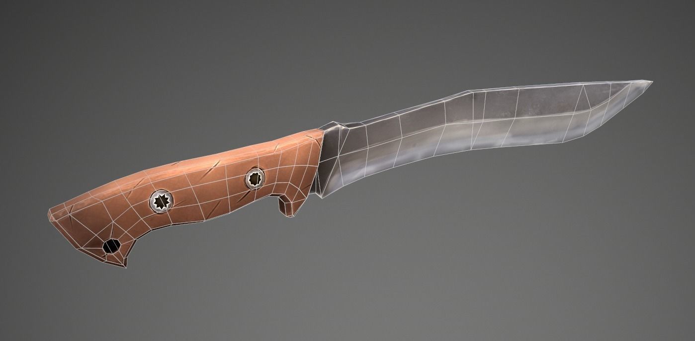 3D model Stylized Machete VR / AR / low-poly | CGTrader