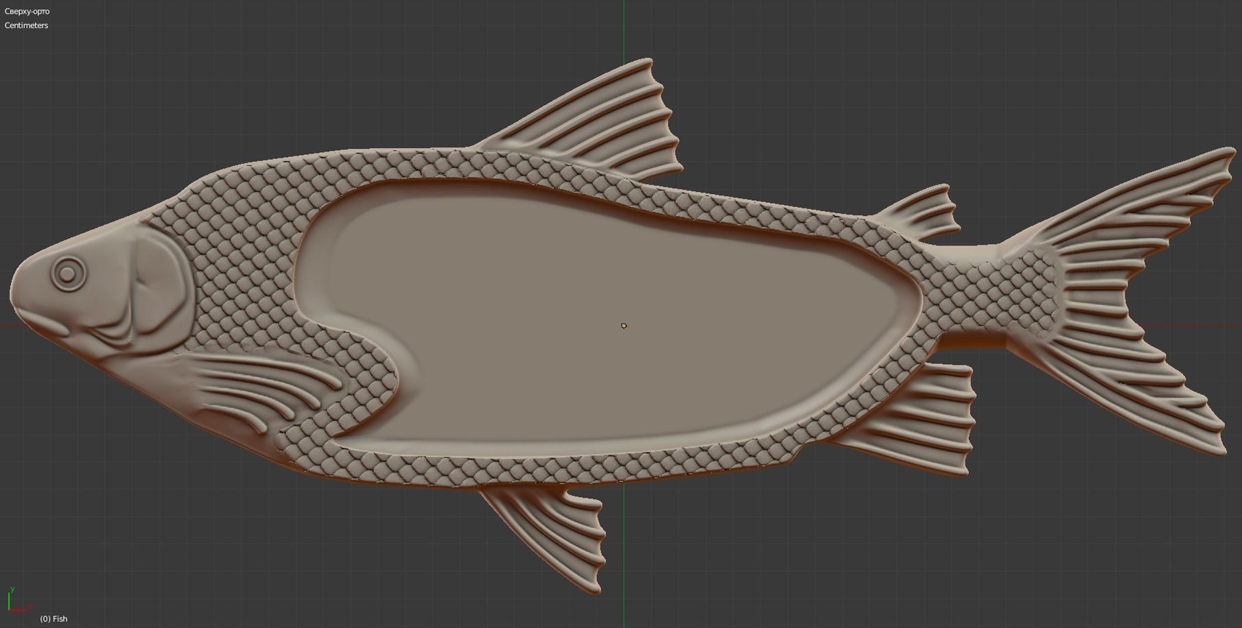 Fish plate 3D model 3D printable | CGTrader