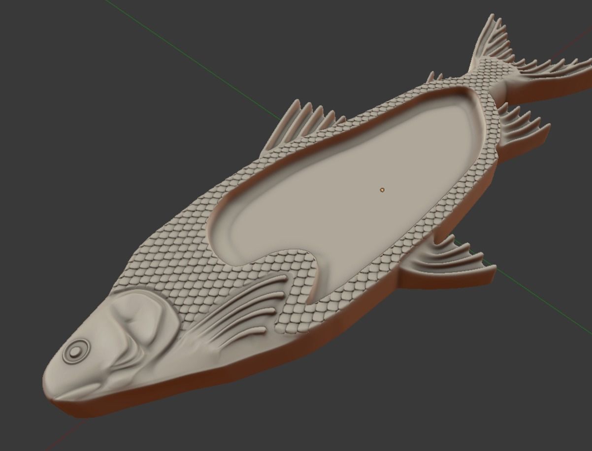 Fish plate 3D model 3D printable | CGTrader