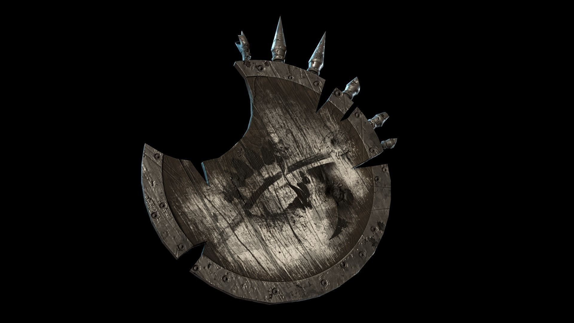 3D model Orc Set of fantasy shields VR / AR / low-poly | CGTrader