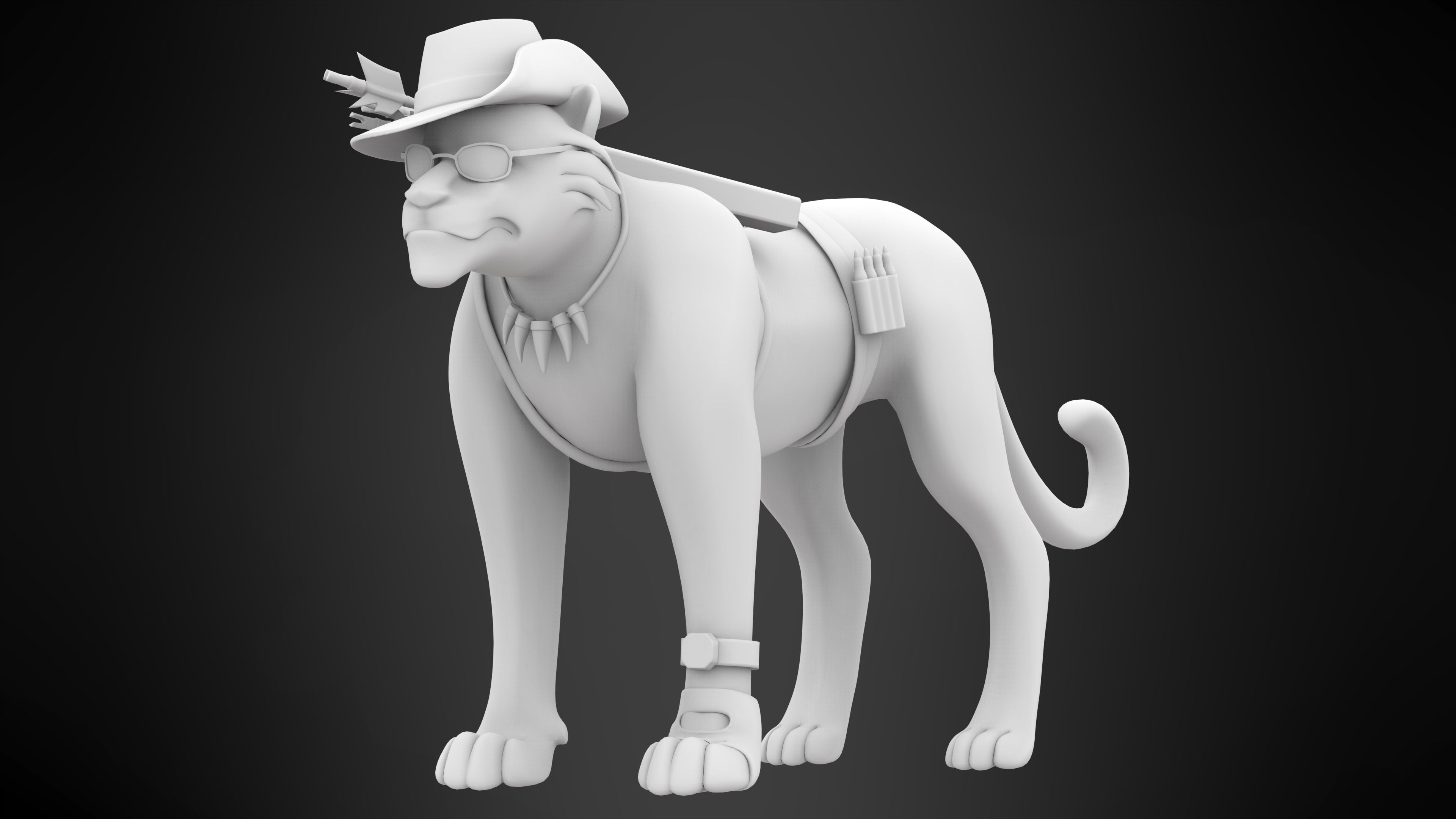 3D model TF2 Sniper Leopard VR / AR / low-poly | CGTrader