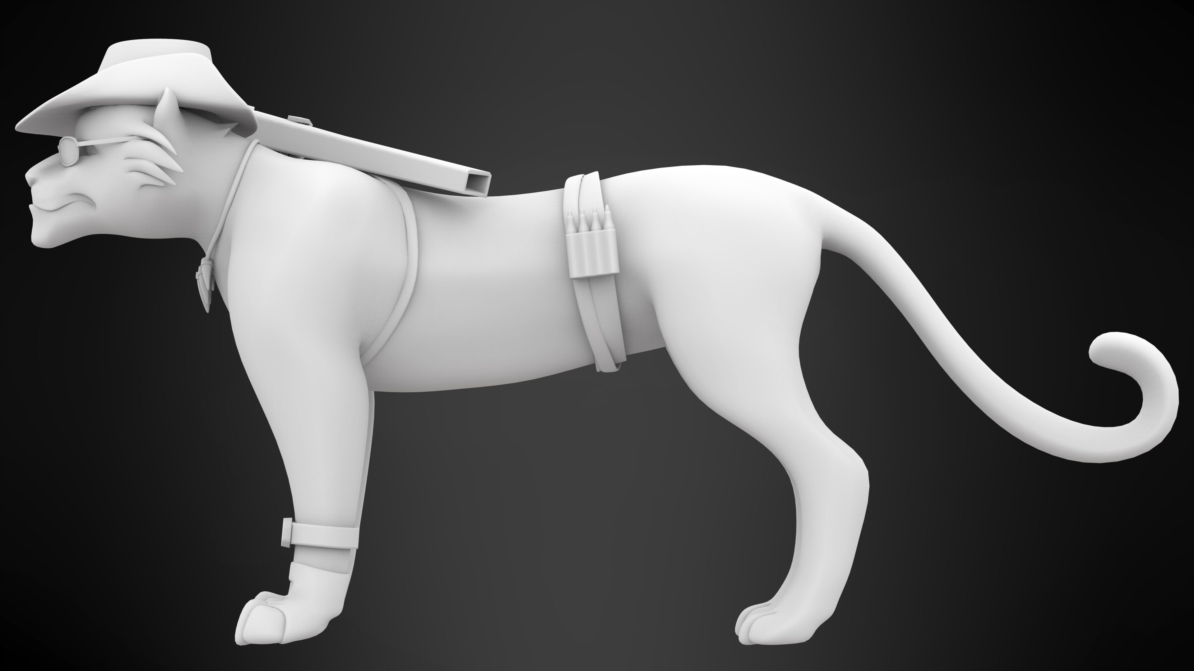 3D model TF2 Sniper Leopard VR / AR / low-poly | CGTrader