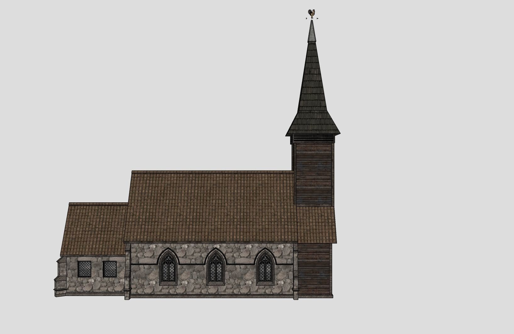 Medieval Church 15th century free 3D model | CGTrader