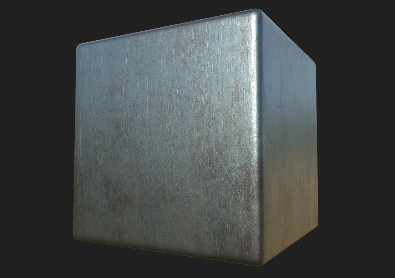 Scratched Steel PBR Texture Texture | CGTrader