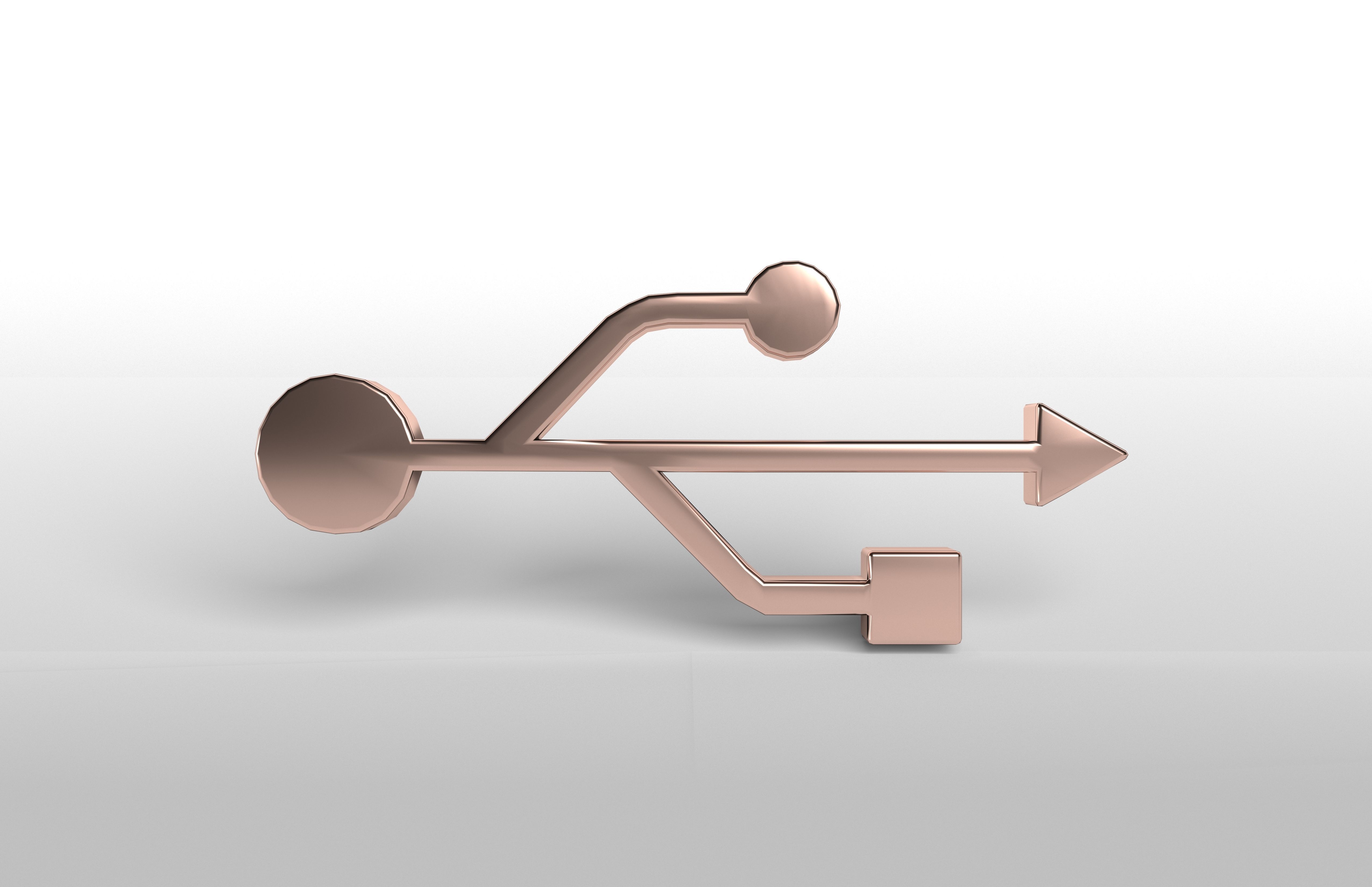 3D model USB Symbol v1 005 VR / AR / low-poly | CGTrader