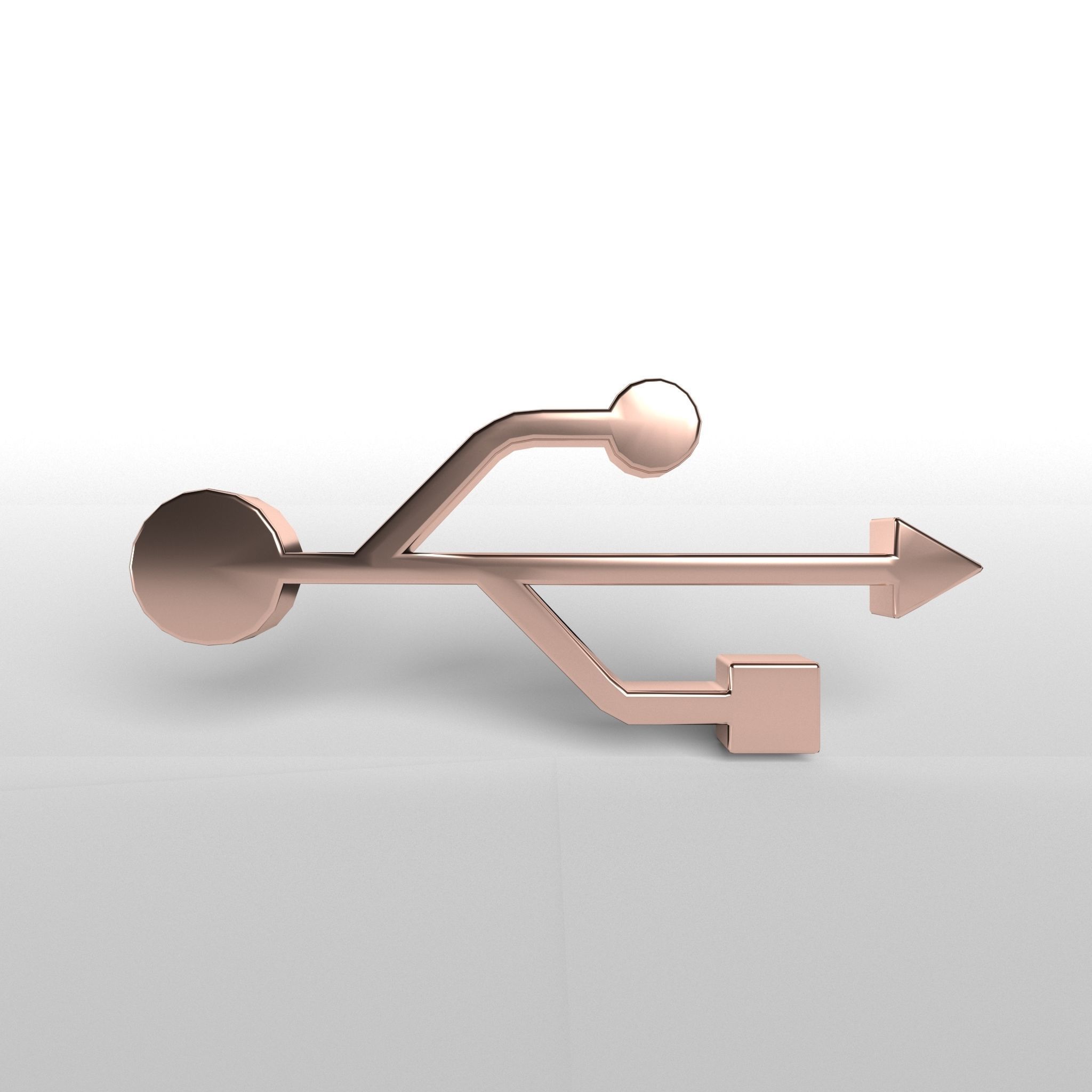 3D model USB Symbol v1 005 VR / AR / low-poly | CGTrader