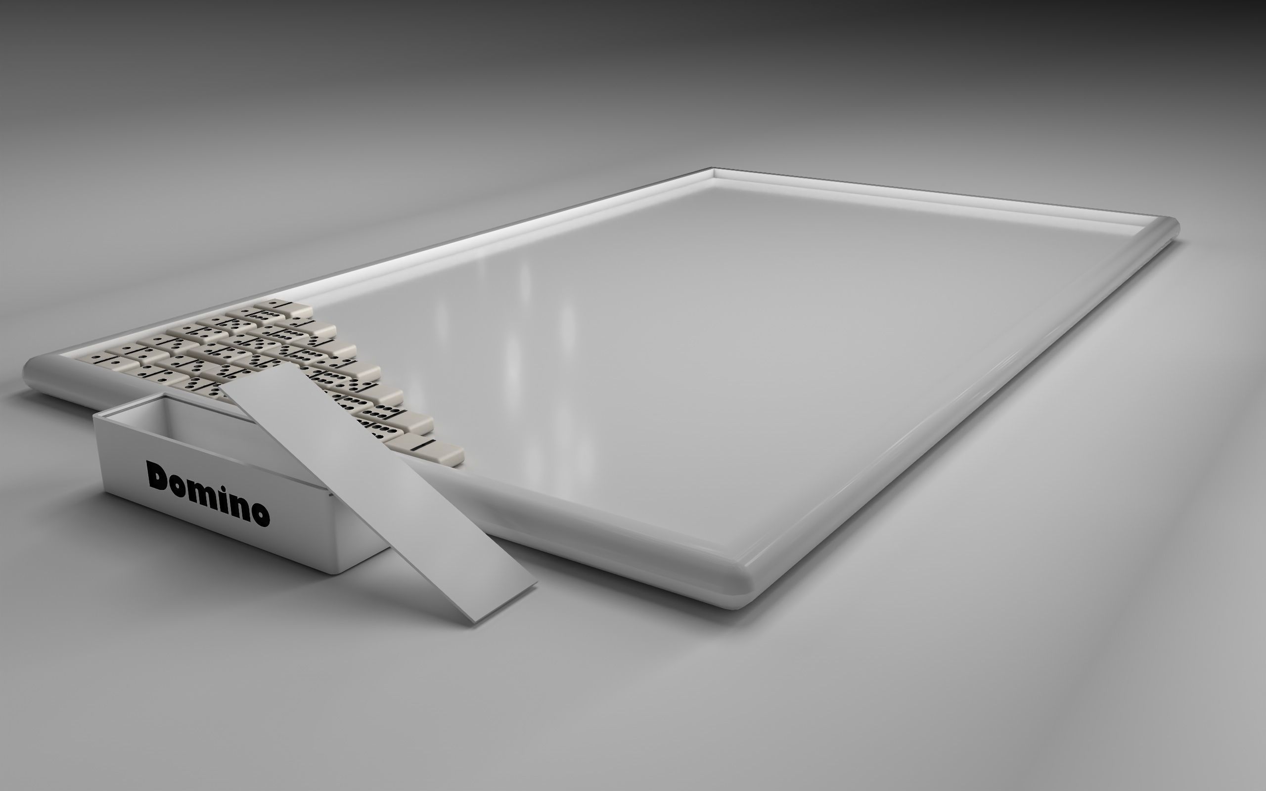 White Domino 3D model | CGTrader