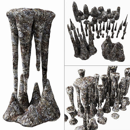 Cave stone 3D model | CGTrader