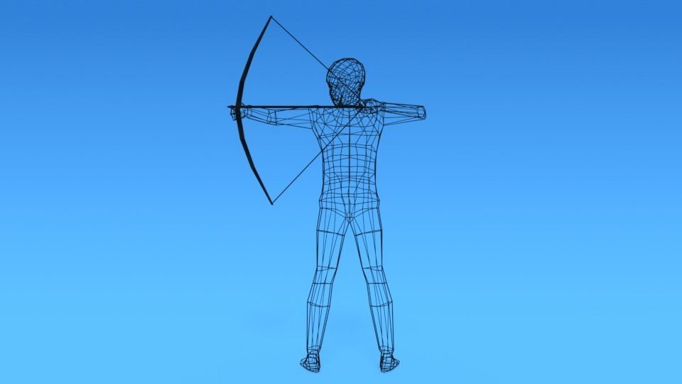 3D model Low Poly Archer Kid VR / AR / low-poly | CGTrader