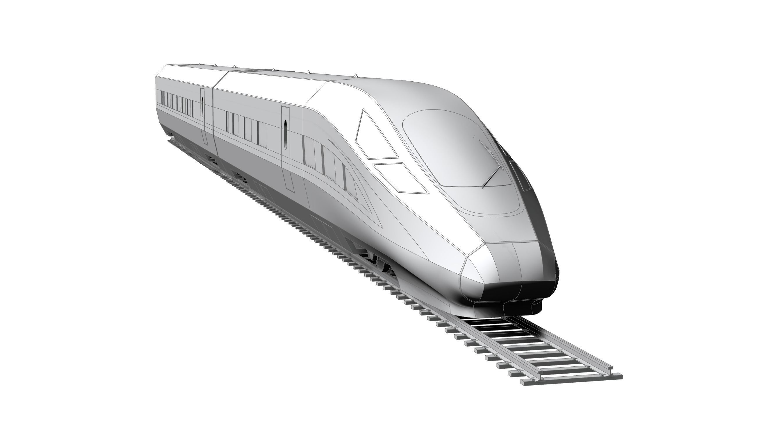Fuxing Hao High-Speed Train 3D Model 3D model 3D printable | CGTrader