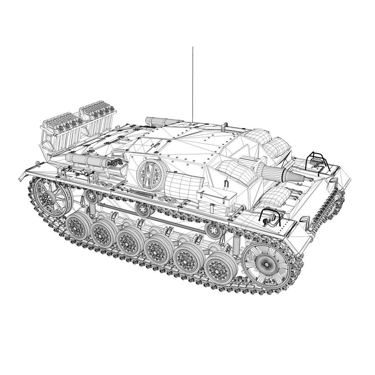 StuG III - Ausf D - DAK 3D model | CGTrader