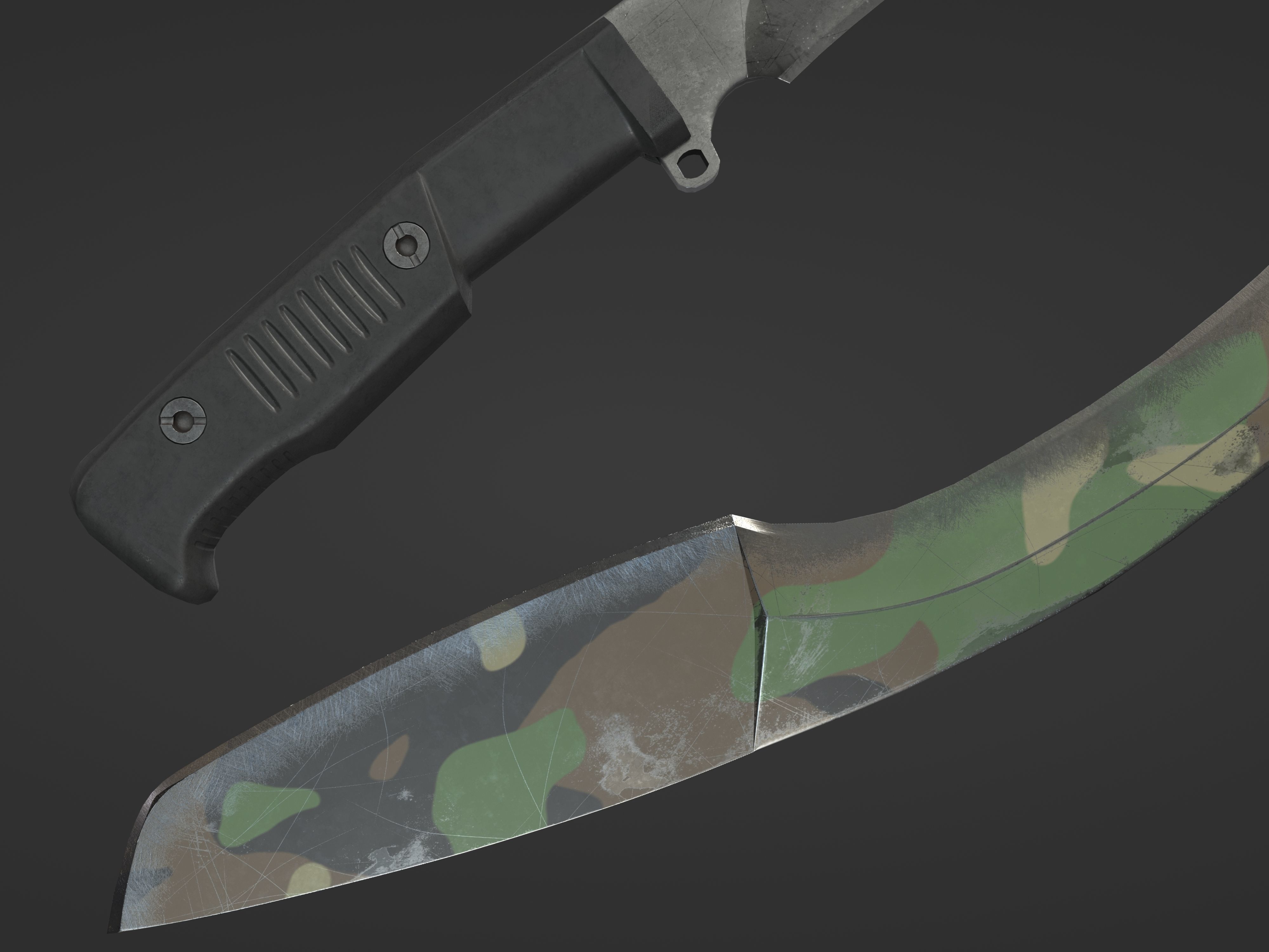 3D model Machete Collection two knives VR / AR / low-poly | CGTrader