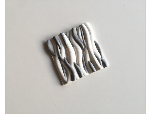 Wall Tile dual color 3D model 3D printable | CGTrader