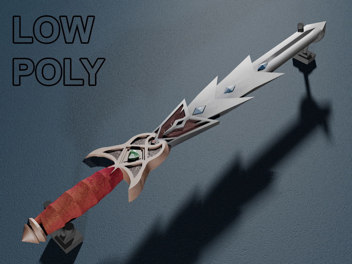3D model Lotus sword VR / AR / low-poly | CGTrader