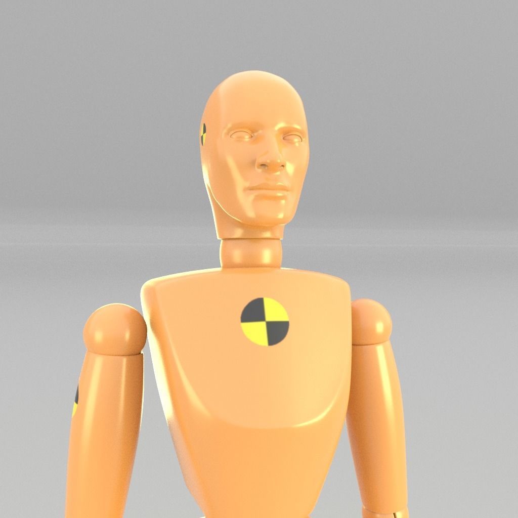 Crash Test Dummy Model 3D model rigged | CGTrader