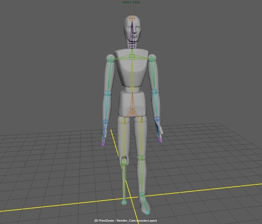 Crash Test Dummy Model 3D model rigged | CGTrader
