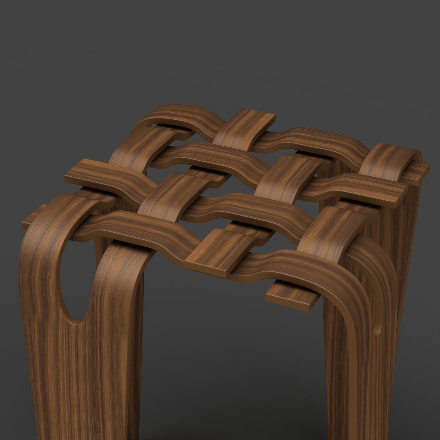 Weave Stool 3D model | CGTrader