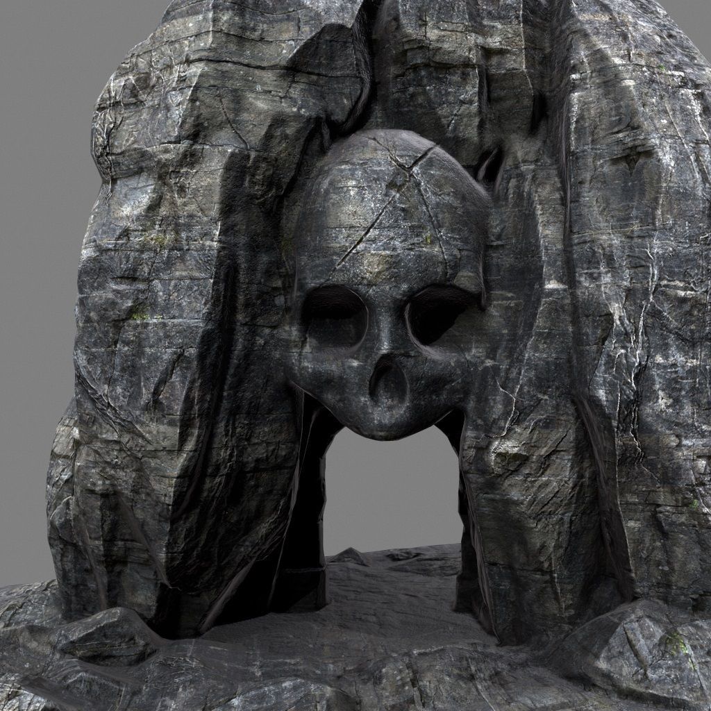 Skull Cave 3D model | CGTrader