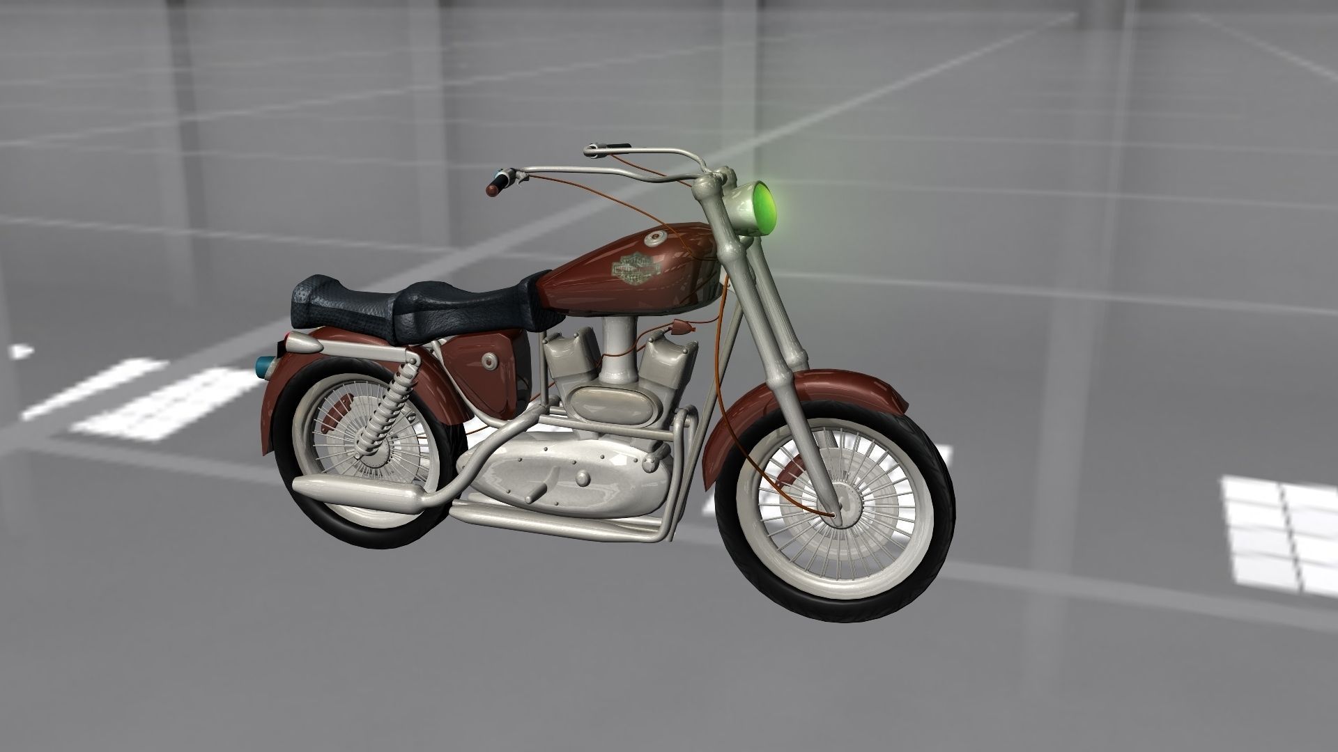 3D model Motorcycle Harley Davidson Autodesk Maya 2016 model VR / AR ...