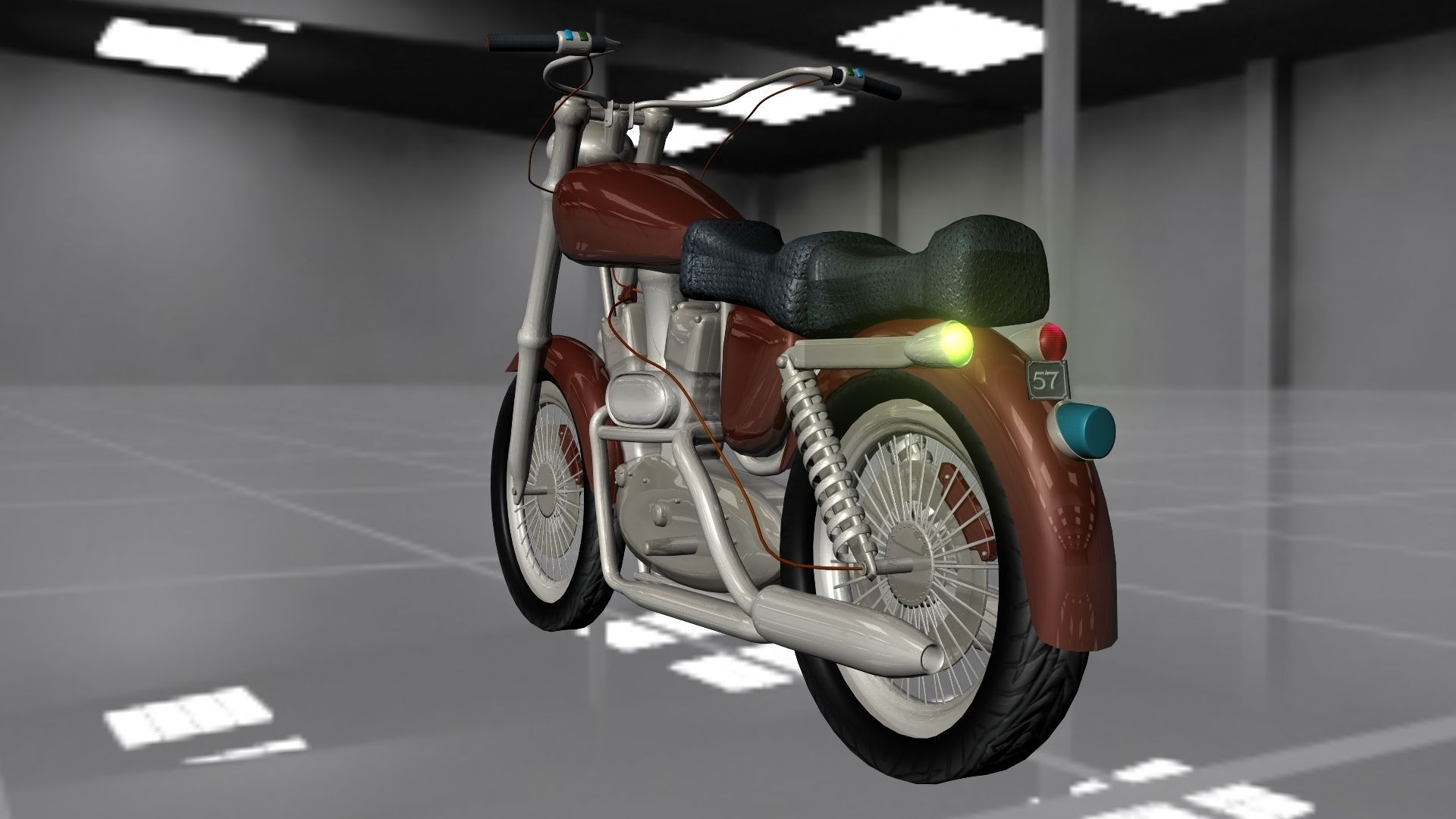 3D model Motorcycle Harley Davidson Autodesk Maya 2016 model VR / AR ...