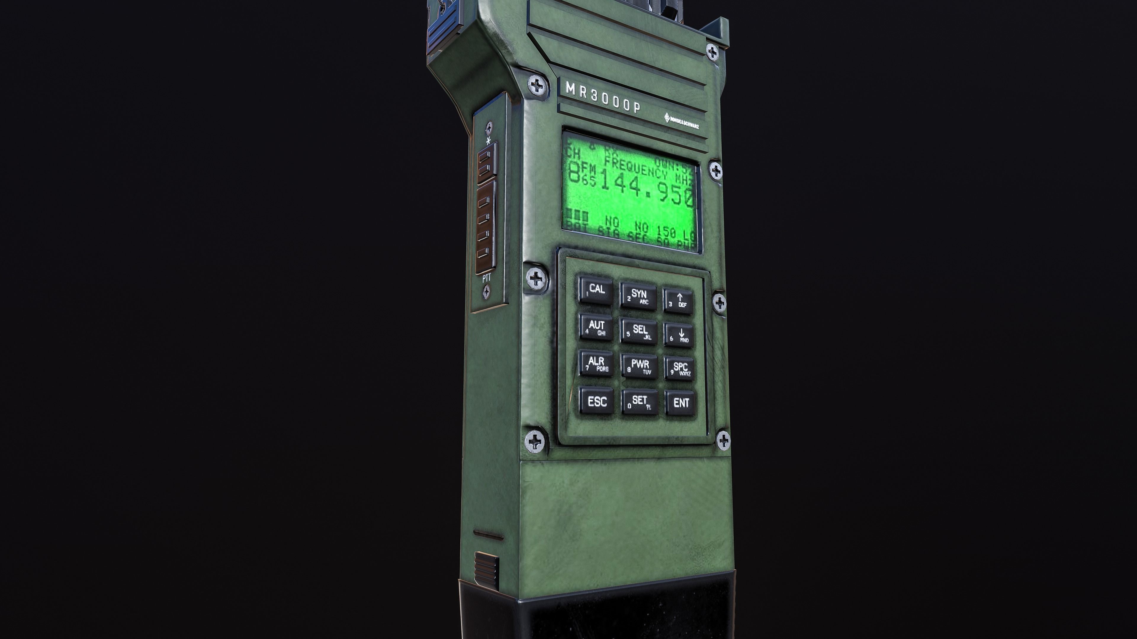 3D model MR3000P VHF Tactical Military Radio VR / AR / low-poly | CGTrader