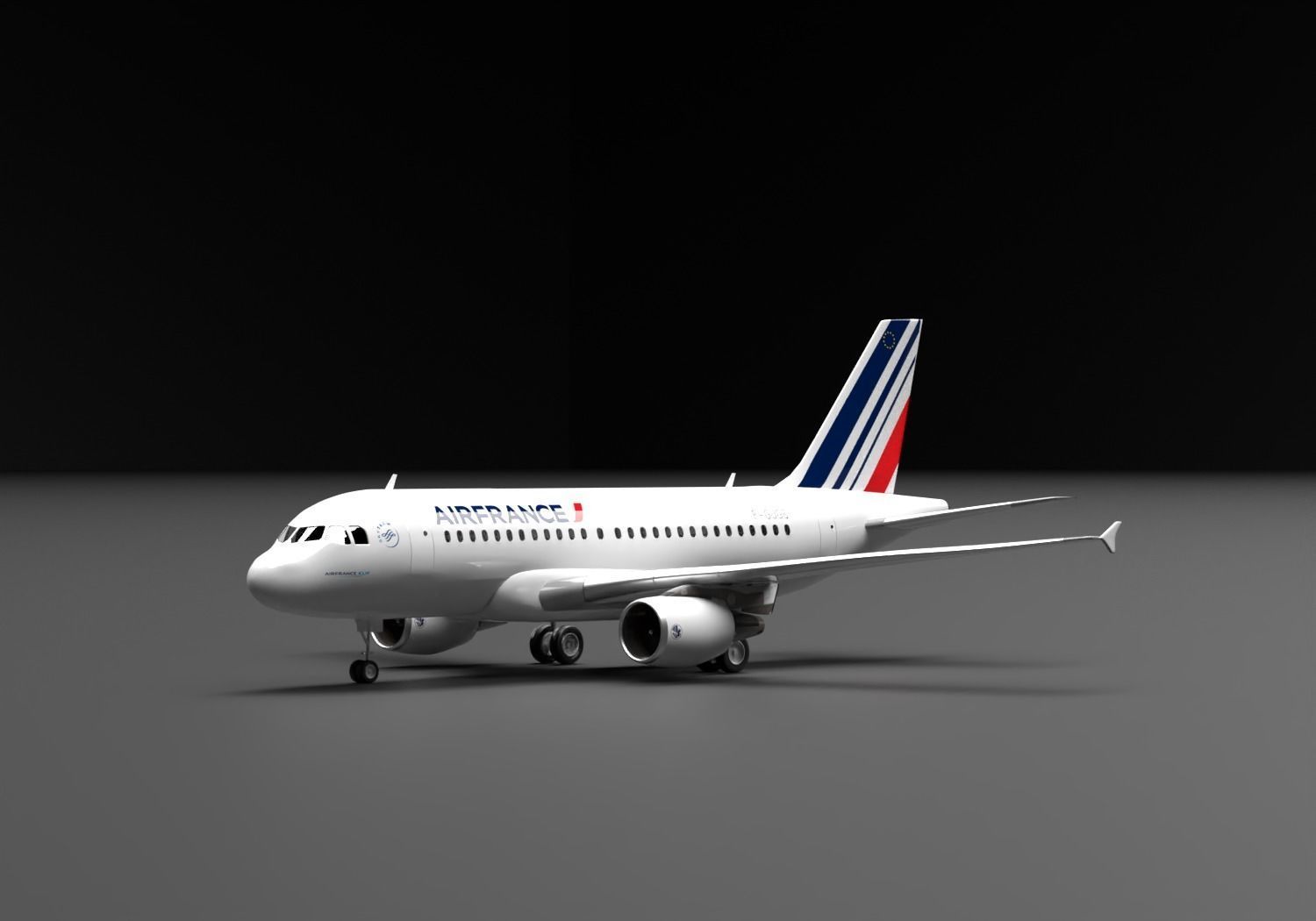 Airbus A318 AirFrance Livery 3D model | CGTrader