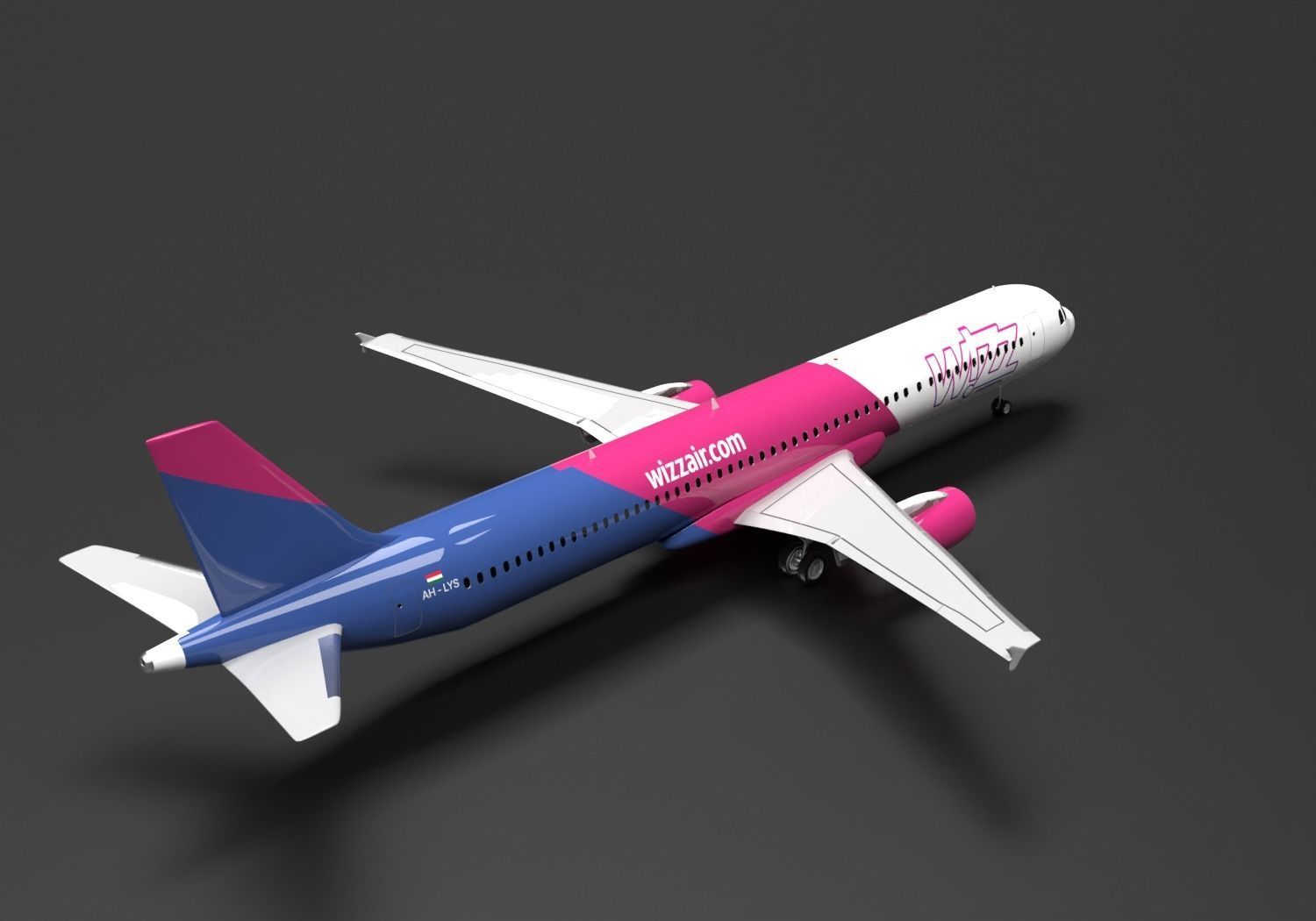Airbus A321 WizzAir Livery 3D model | CGTrader